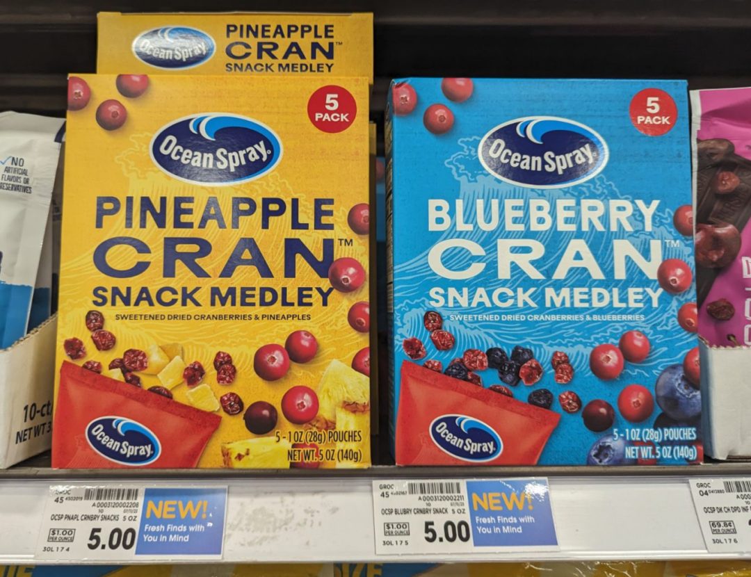 Get The Boxes Of Ocean Spray Snack Medley For Just $2.50 At Kroger ...