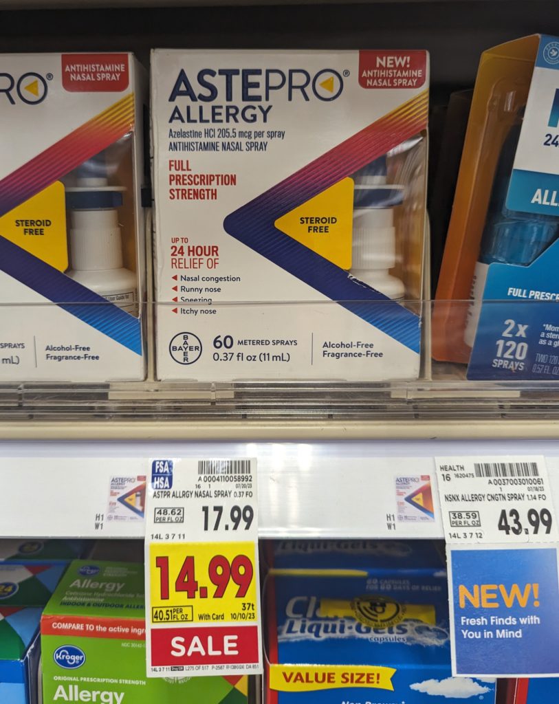 New AstePro Allergy Nasal Spray Just $9.99 At Kroger (Regular Price $17 ...