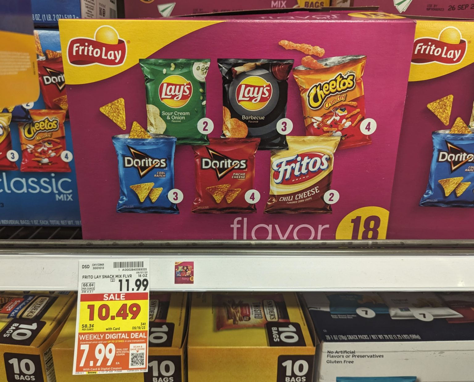 Frito-Lay Variety Pack Just $7.99 At Kroger - iHeartKroger
