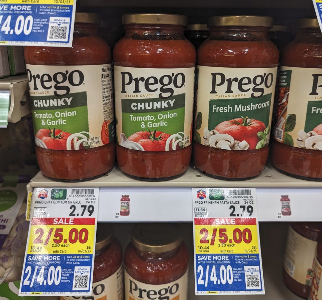 Prego Pasta Sauce Just $2 At Kroger - iHeartKroger