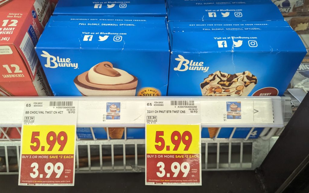 Blue Bunny Twist Cones As Low As $1.49 At Kroger – Plus Cheap Load’d ...