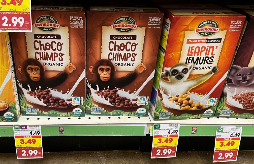 Nature’s Path Organic Choco Chimps Cereal Just $2.49 At Kroger ...