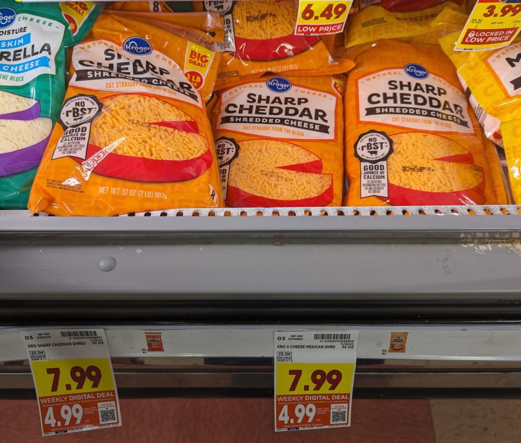 Kroger Cheese BIG Bags Or Blocks Just $4.99 At Kroger - iHeartKroger