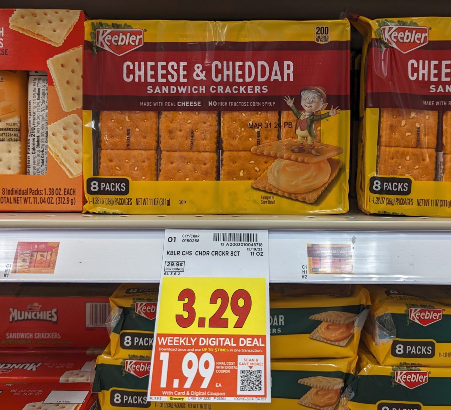 8-Pack Keebler Sandwich Crackers Are Just $1.99 At Kroger - iHeartKroger
