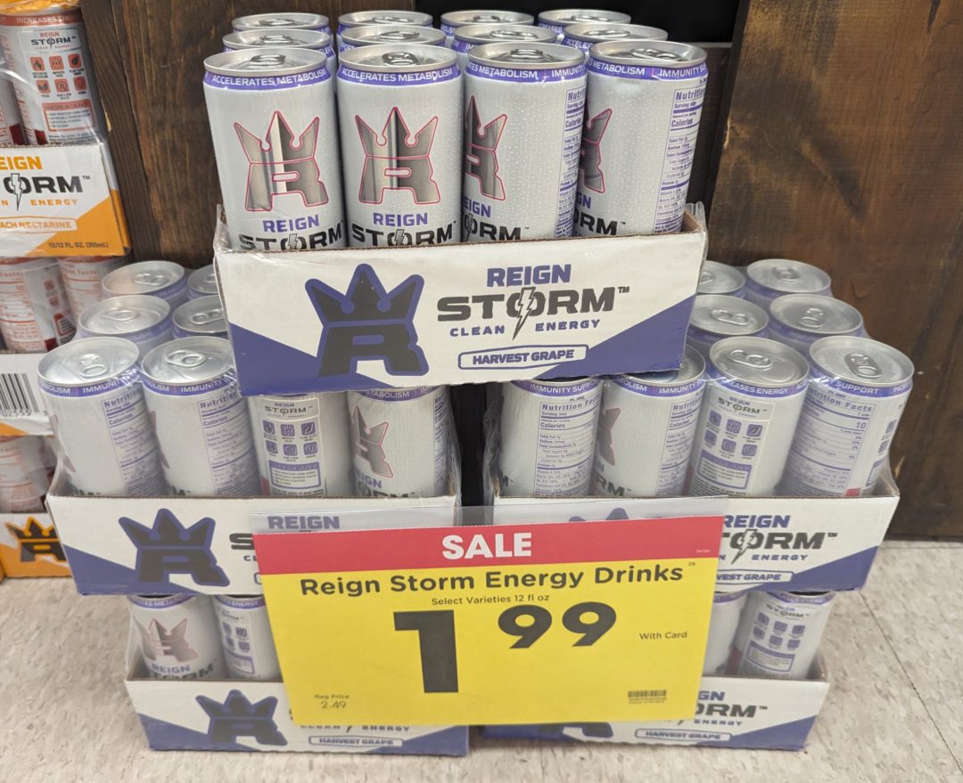 Reign Storm Energy Drink As Low As $1 At Kroger - iHeartKroger