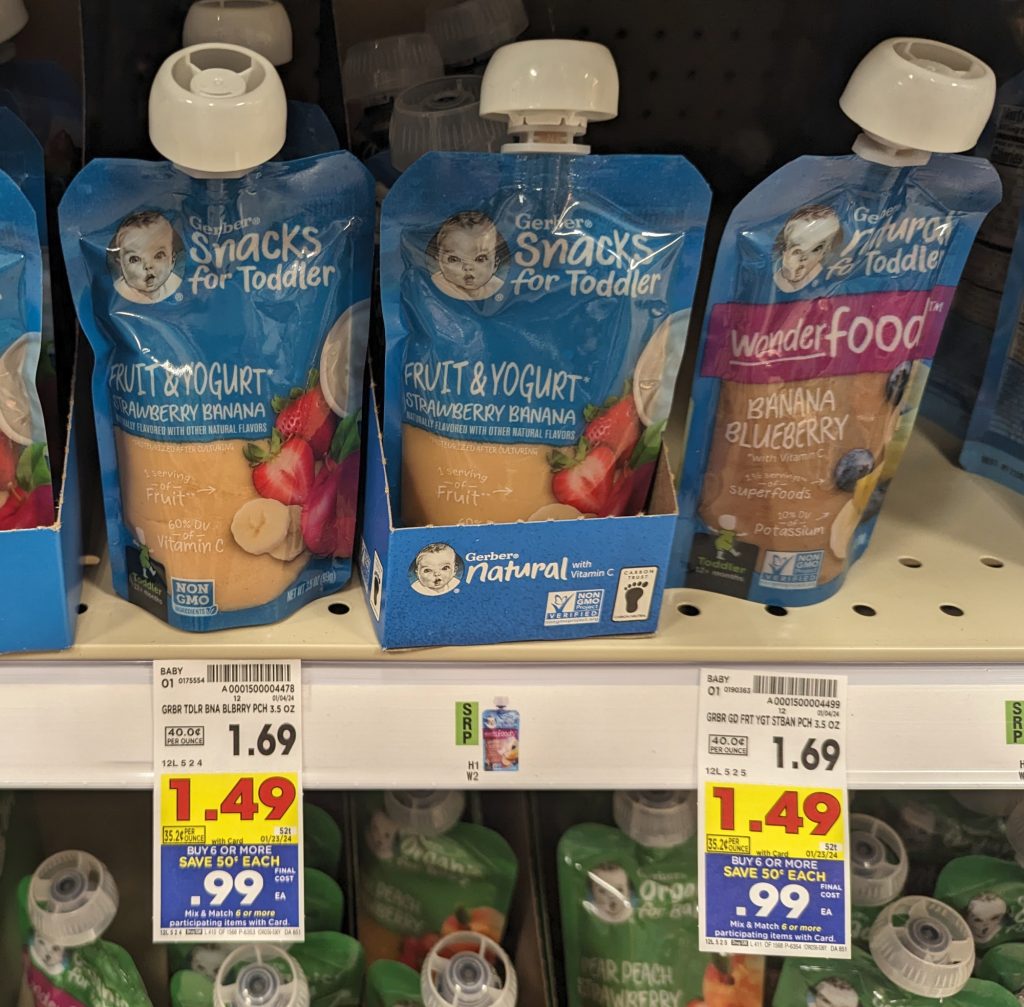 Gerber Baby Food As Low As 62¢ Per Pouch At Kroger - iHeartKroger