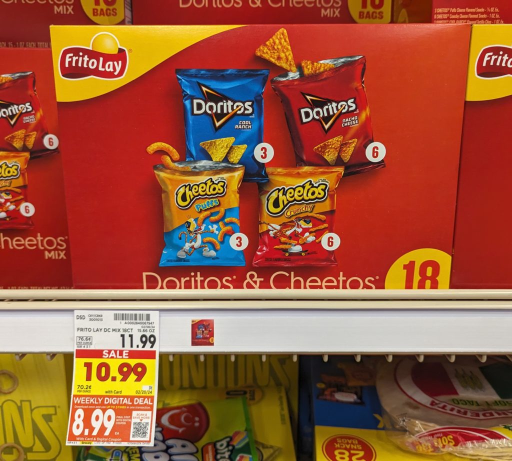 Frito Lay 18-Count Multipack Just $8.99 At Kroger (50¢ Per Bag ...