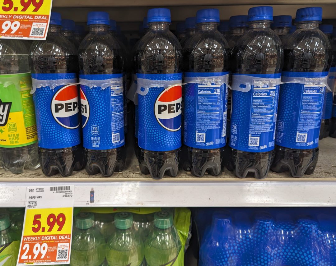 Pepsi, Canada Dry, or Coca-Cola 6-Pack Bottles Just $2.99 At Kroger - iHeartKroger