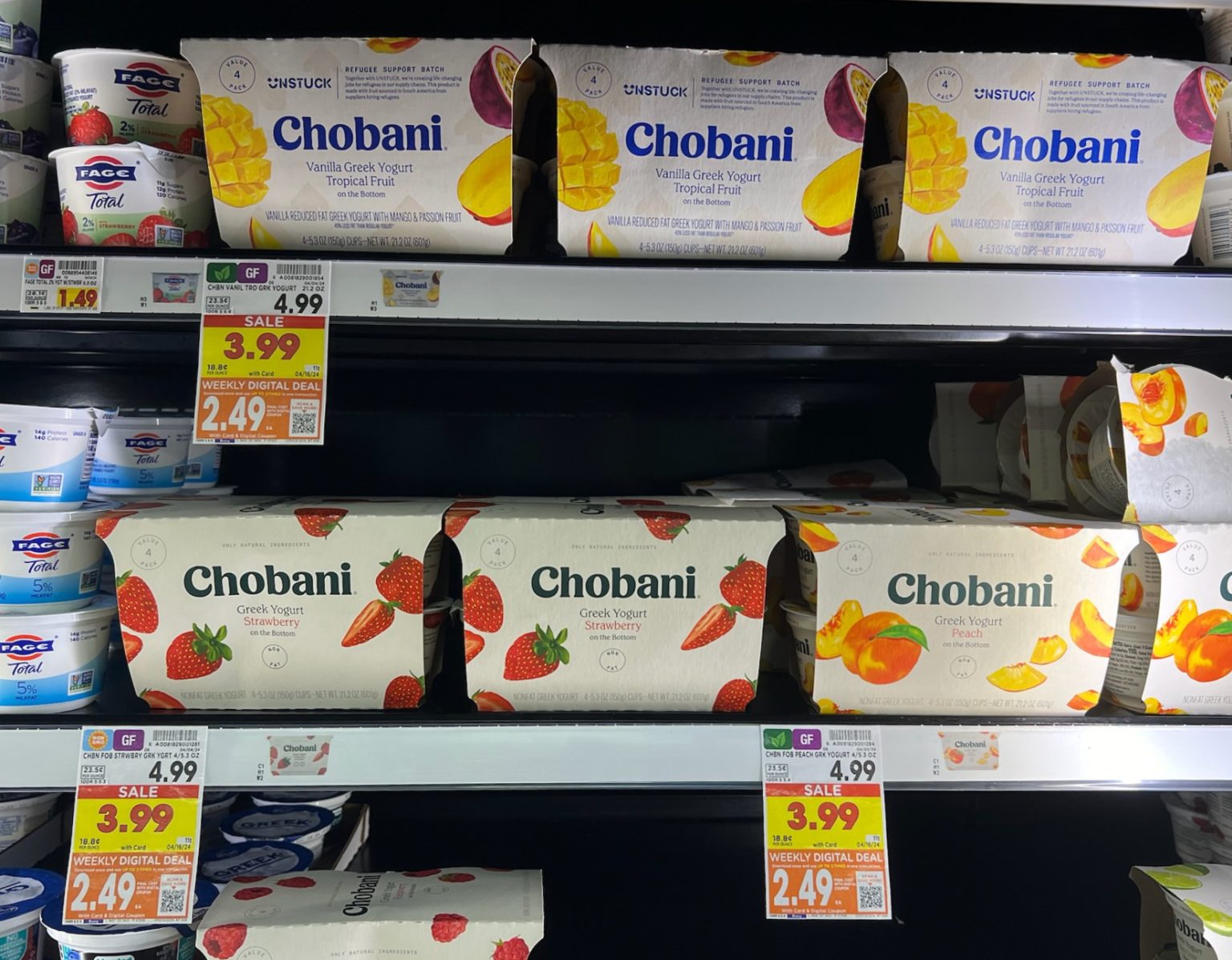Chobani Greek Yogurt 4-Packs As Low As $2.49 At Kroger (62¢ Per Cup ...