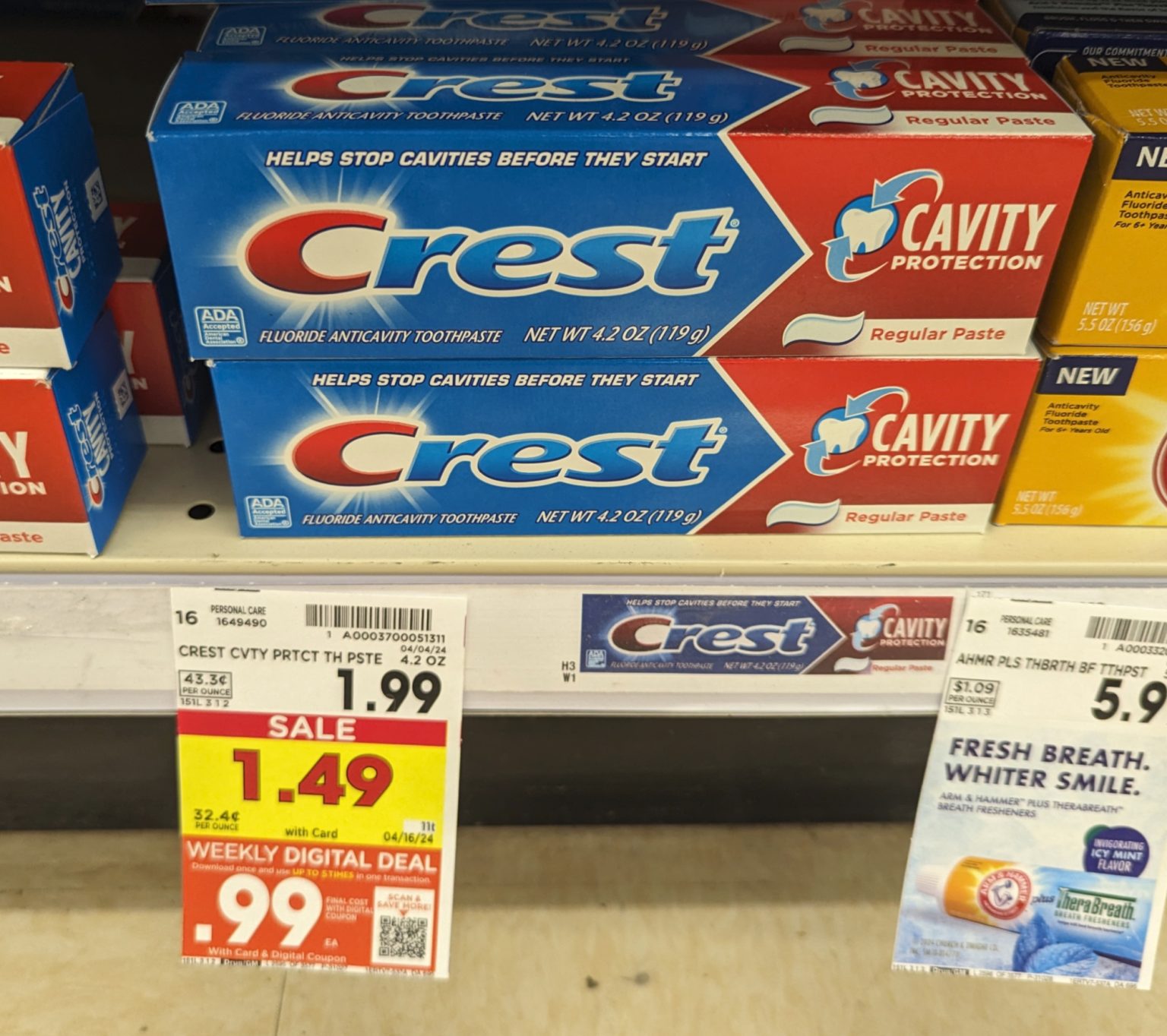 Crest Toothpaste Just 99¢ At Kroger - iHeartKroger