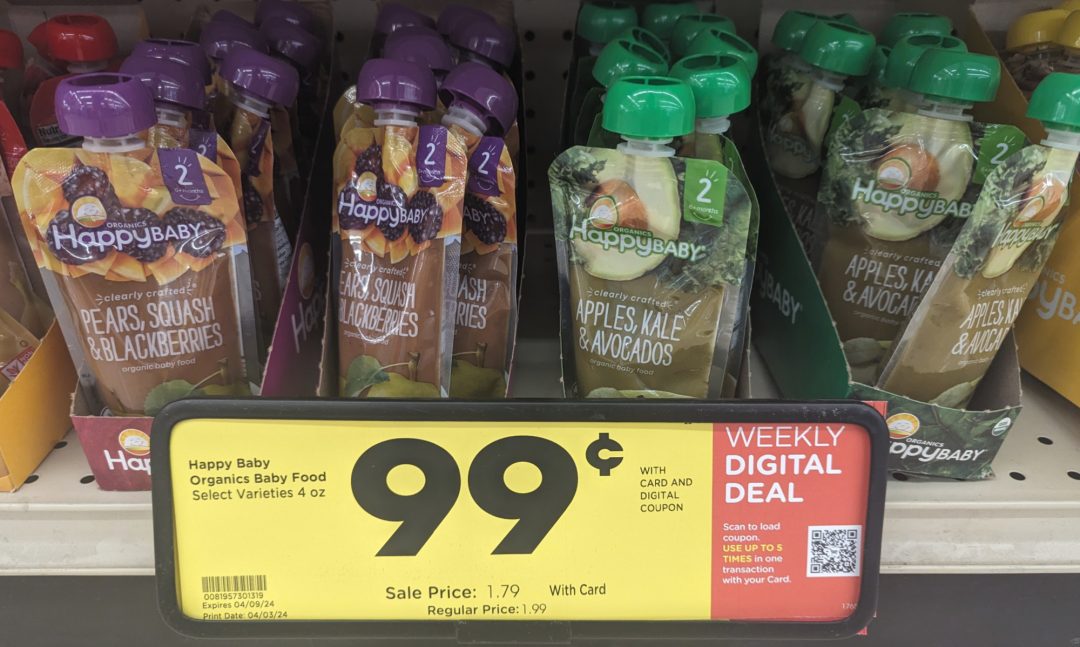 Happy Baby Pouches As Low As 99¢ Each At Kroger - iHeartKroger
