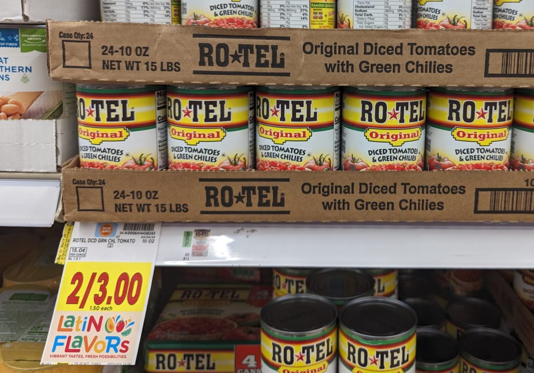 Rotel Tomatoes Just $1.25 Per Can At Kroger - iHeartKroger