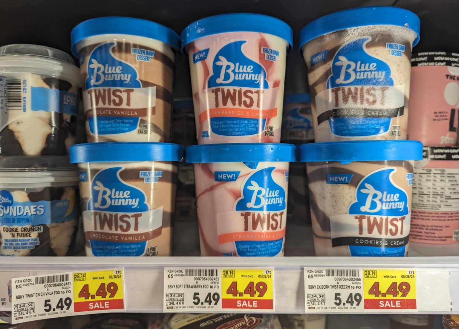 Blue Bunny Twist Pints As Low As $1.99 At Kroger - iHeartKroger