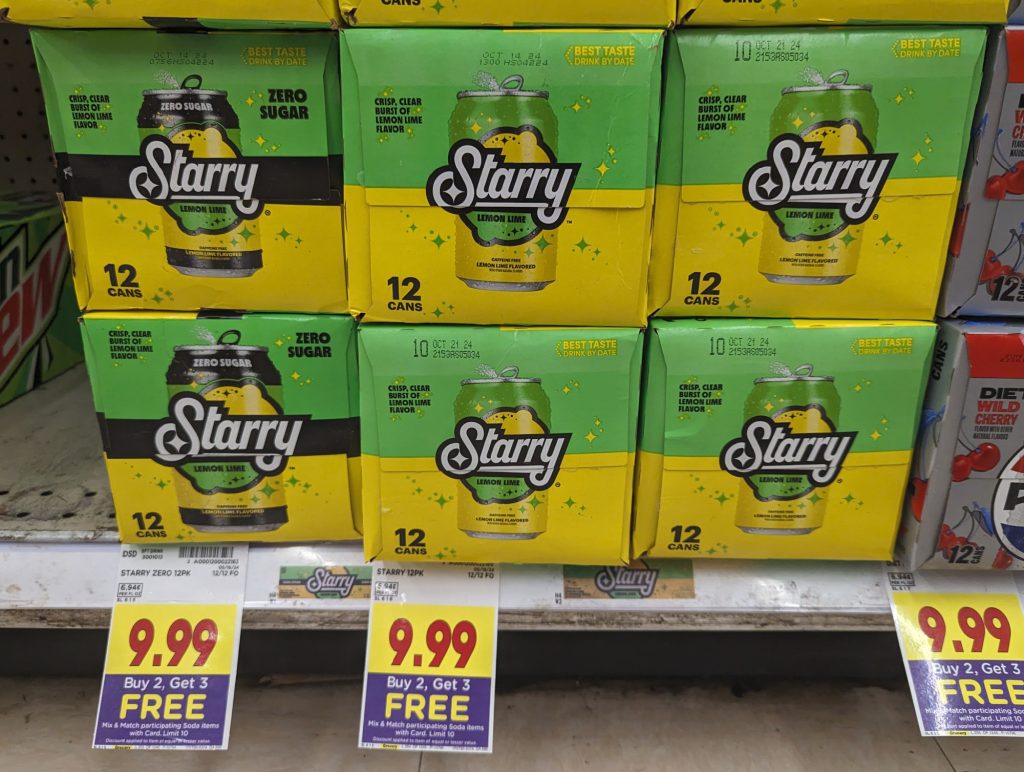 Get Starry Lemon Lime Soda 12-Packs As Low As $3 At Kroger (Regular ...