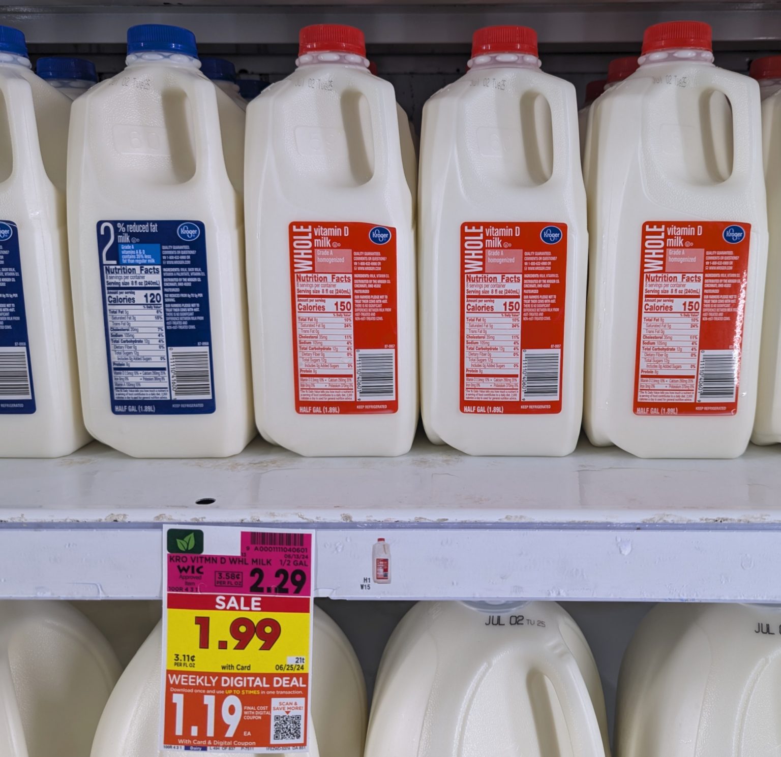 Half Gallons Of Kroger Milk Are Just $1.19 Each - iHeartKroger