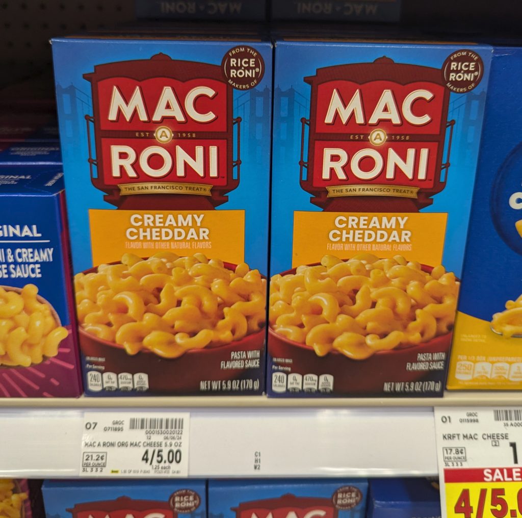 New Mac-A-Roni Only $1 Per Box At Kroger - iHeartKroger