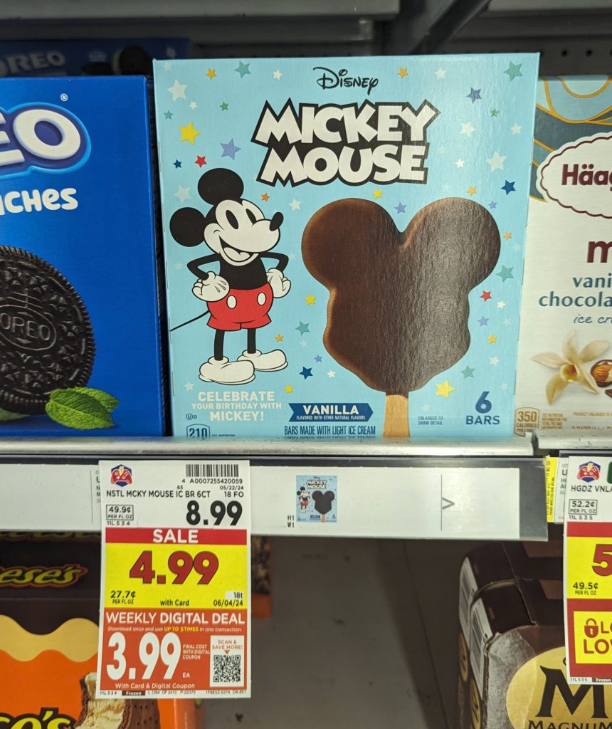 Get Disney Mickey Mouse Ice Cream Bars For Just $3.99 At Kroger ...