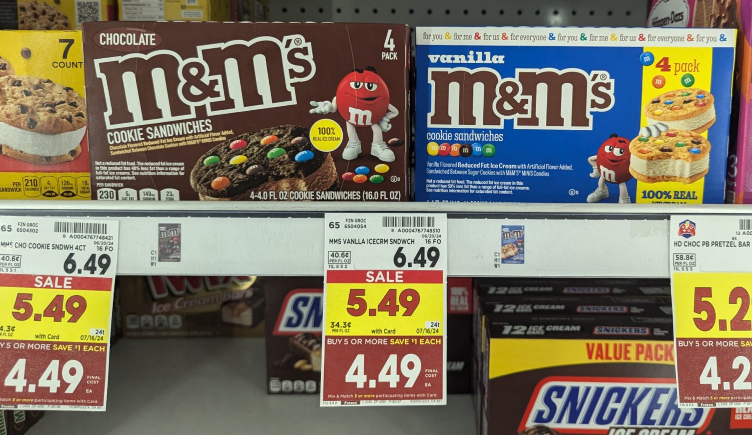 M&M’s Ice Cream Cookie Sandwiches As Low As $3.74 Per Box At Kroger ...