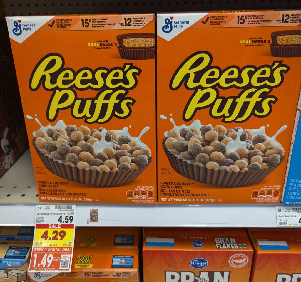 General Mills Reese’s Puffs Cereal As Low As 74¢ Per Box At Kroger ...
