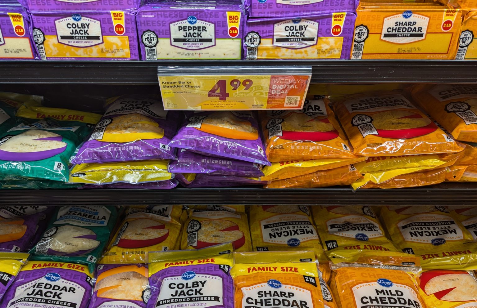 Big Bags & Blocks Of Kroger Cheese Just $4.99 - iHeartKroger