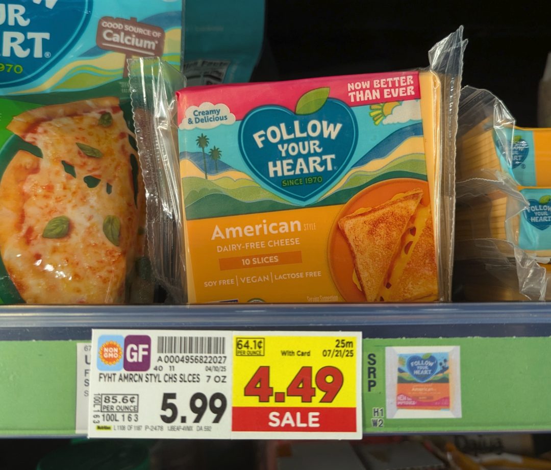 Follow Your Heart Cheese Slices Just $2.49 At Kroger (Regular Price $5. ...