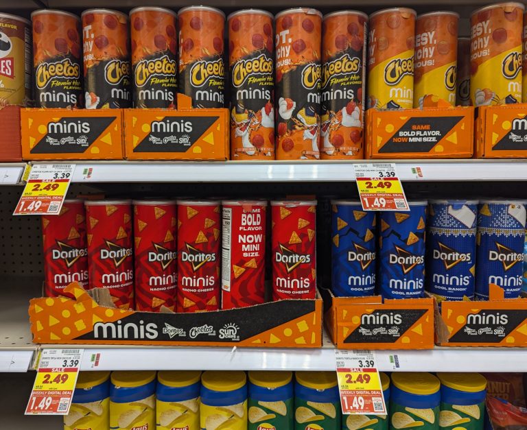 Frito-Lay Minis Are As Low As $1.49 Per Canister At Kroger - iHeartKroger
