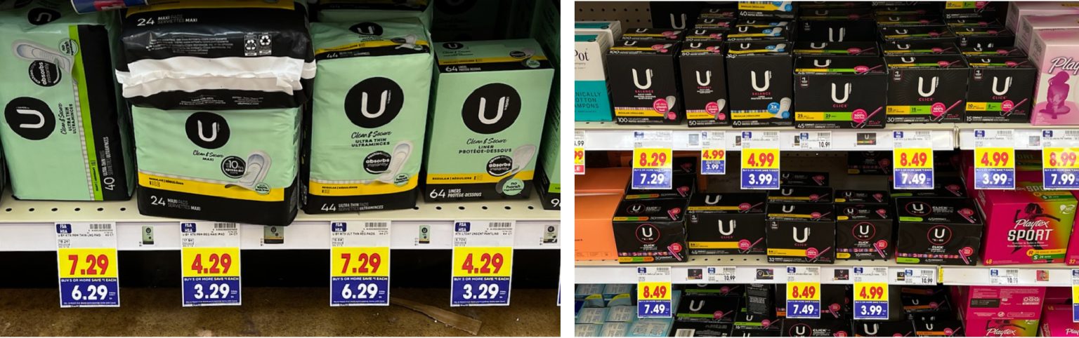 U By Kotex Products As Low As $1.79 At Kroger - iHeartKroger