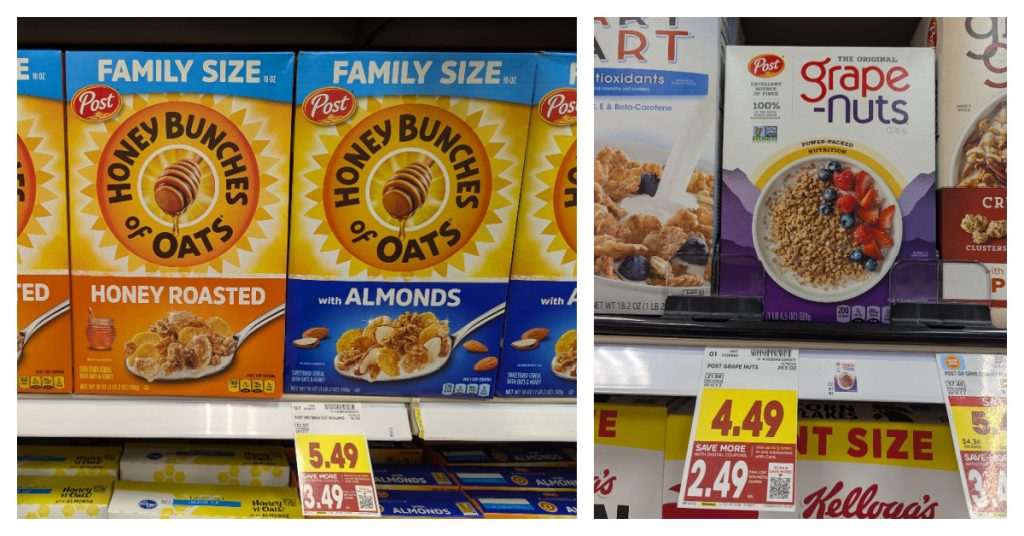 Family Size Boxes Of Post Cereal As Low As $2.49 At Kroger - iHeartKroger