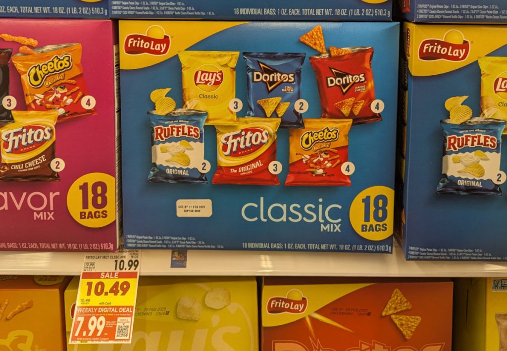 Frito Lay 18-Count Multipacks Just $7.99 At Kroger - iHeartKroger