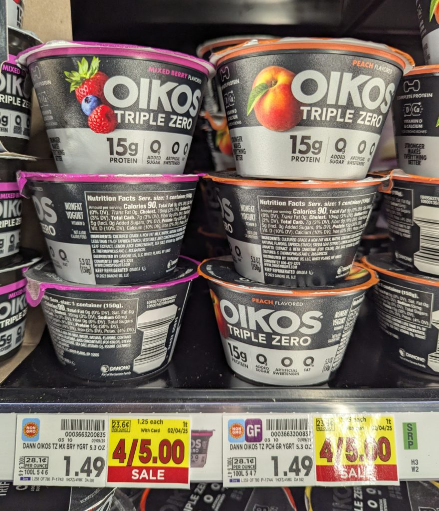 Oikos Triple Zero Greek Yogurt Just $1 At Kroger - iHeartKroger