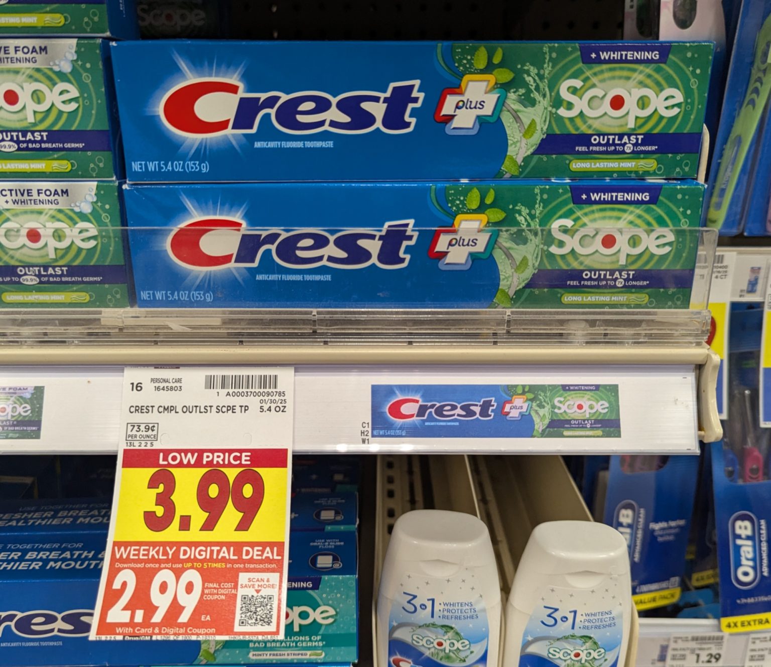 Get The Tubes Of Crest Plus Toothpaste For Just $2.99 At Kroger ...