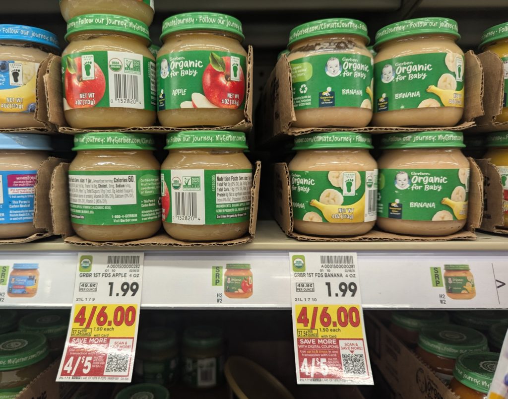 Pick Up Gerber Organic Baby Jars As Low As $1.25 At Kroger - iHeartKroger
