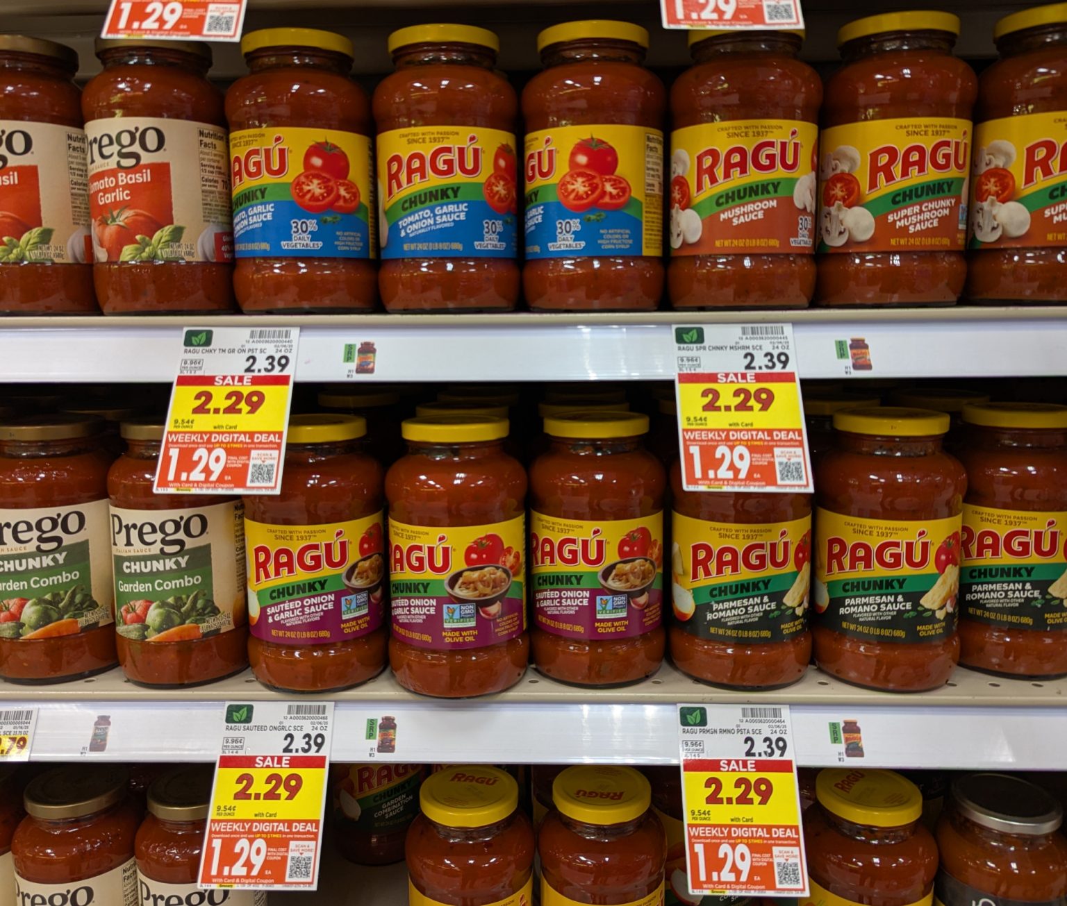 Ragu Pasta Sauce Just $1.29 Per Jar At Kroger - iHeartKroger