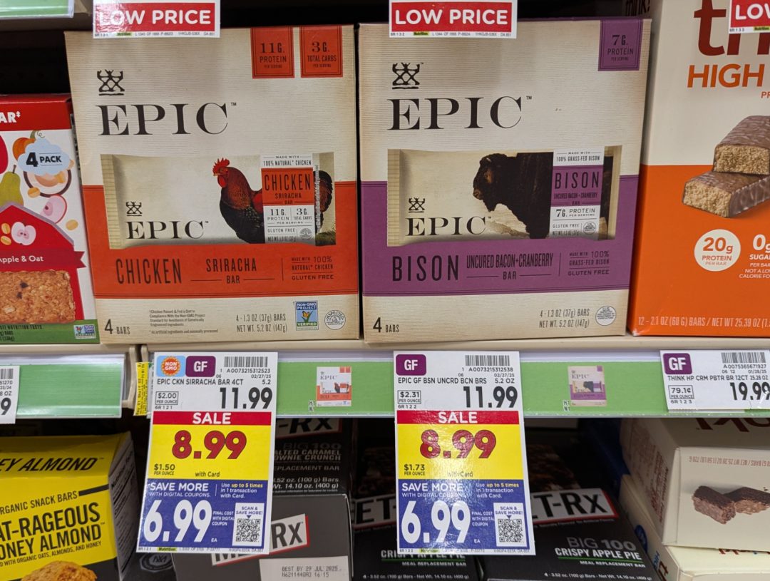 EPIC Bar Multipack Just $6.99 At Kroger (Regular Price $11.99 ...