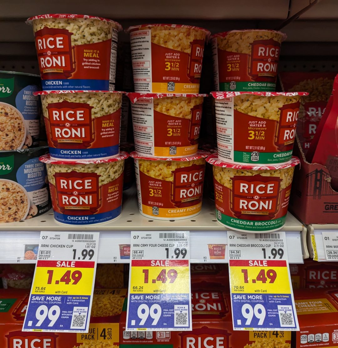 Grab The Cups Of Rice-A-Roni For Just 99¢ At Kroger - iHeartKroger