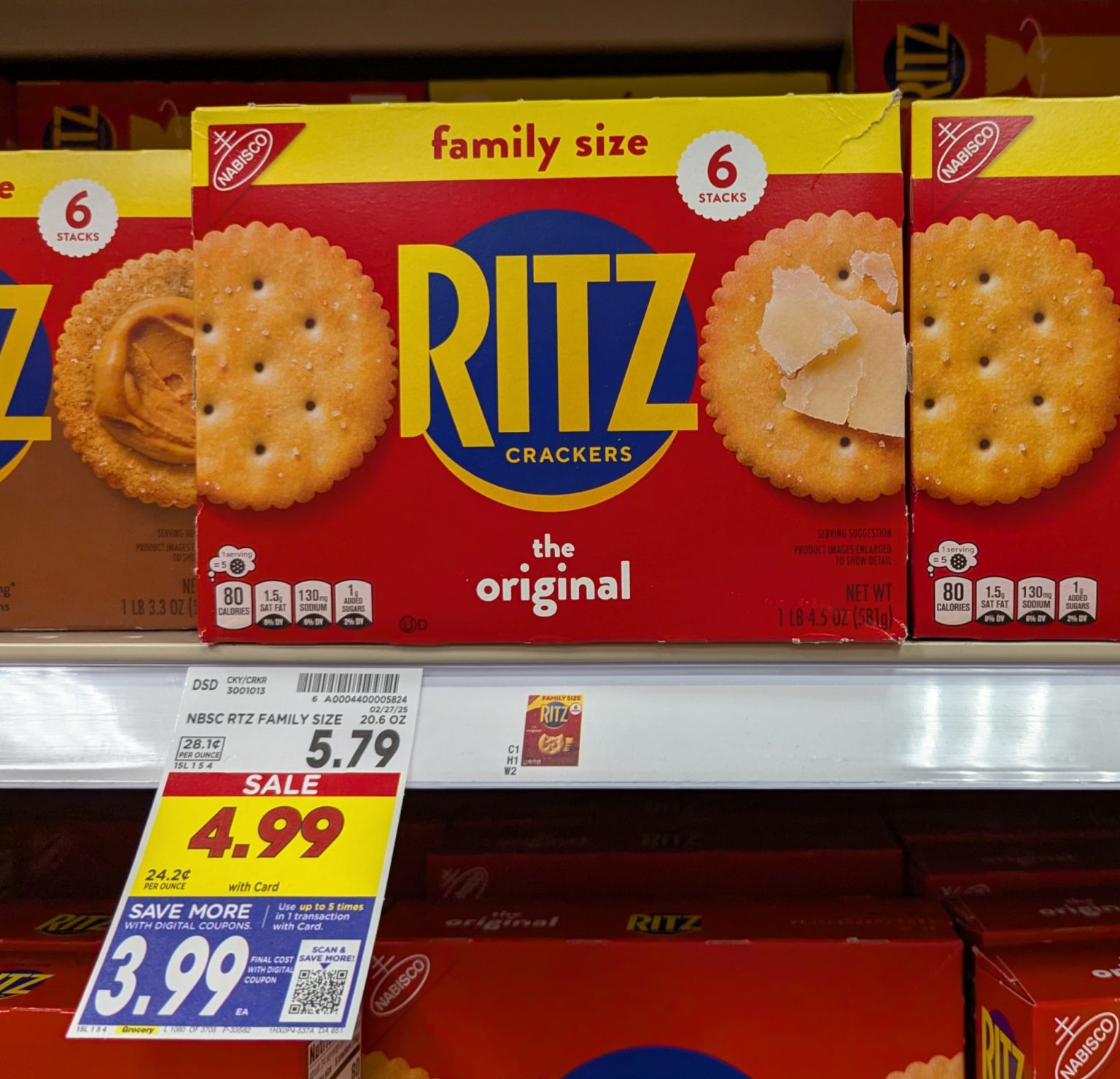 Ritz Crackers Family Size Boxes Just $3.99 At Kroger - iHeartKroger