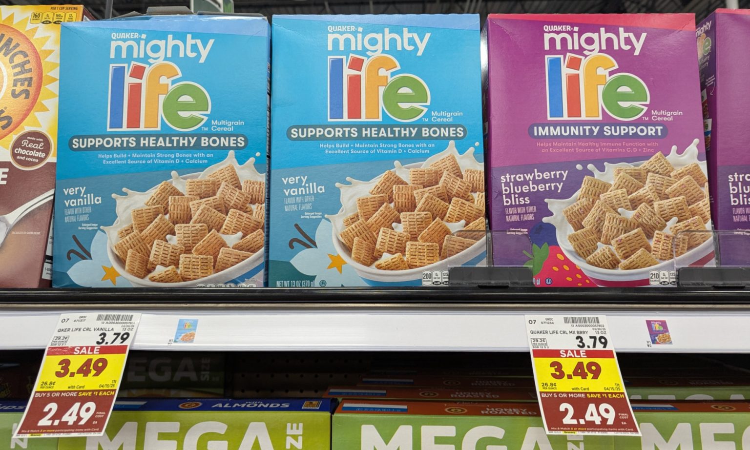 Get Boxes Of Quaker Mighty Life Cereal As Low As $1.49 At Kroger ...