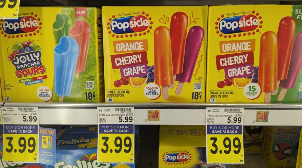 Popsicle Ice Pops As Low As $2.99 Per Box At Kroger - iHeartKroger