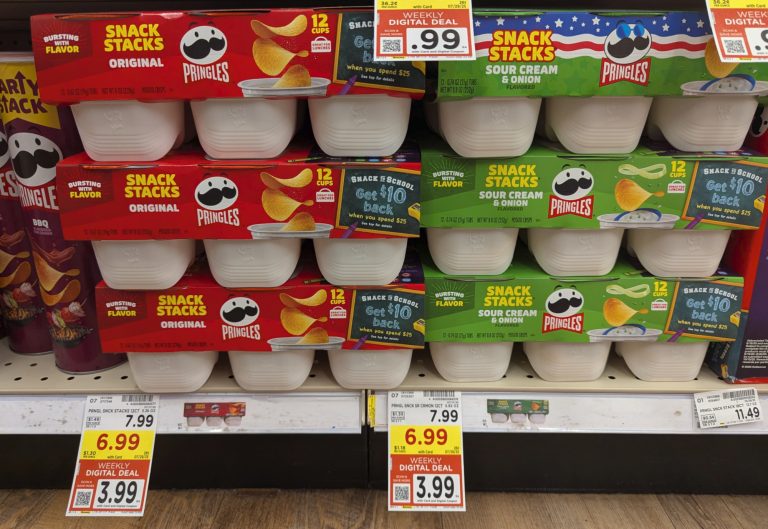 Get The Pringles Snack Stacks 12-Packs For Just $3.99 At Kroger ...