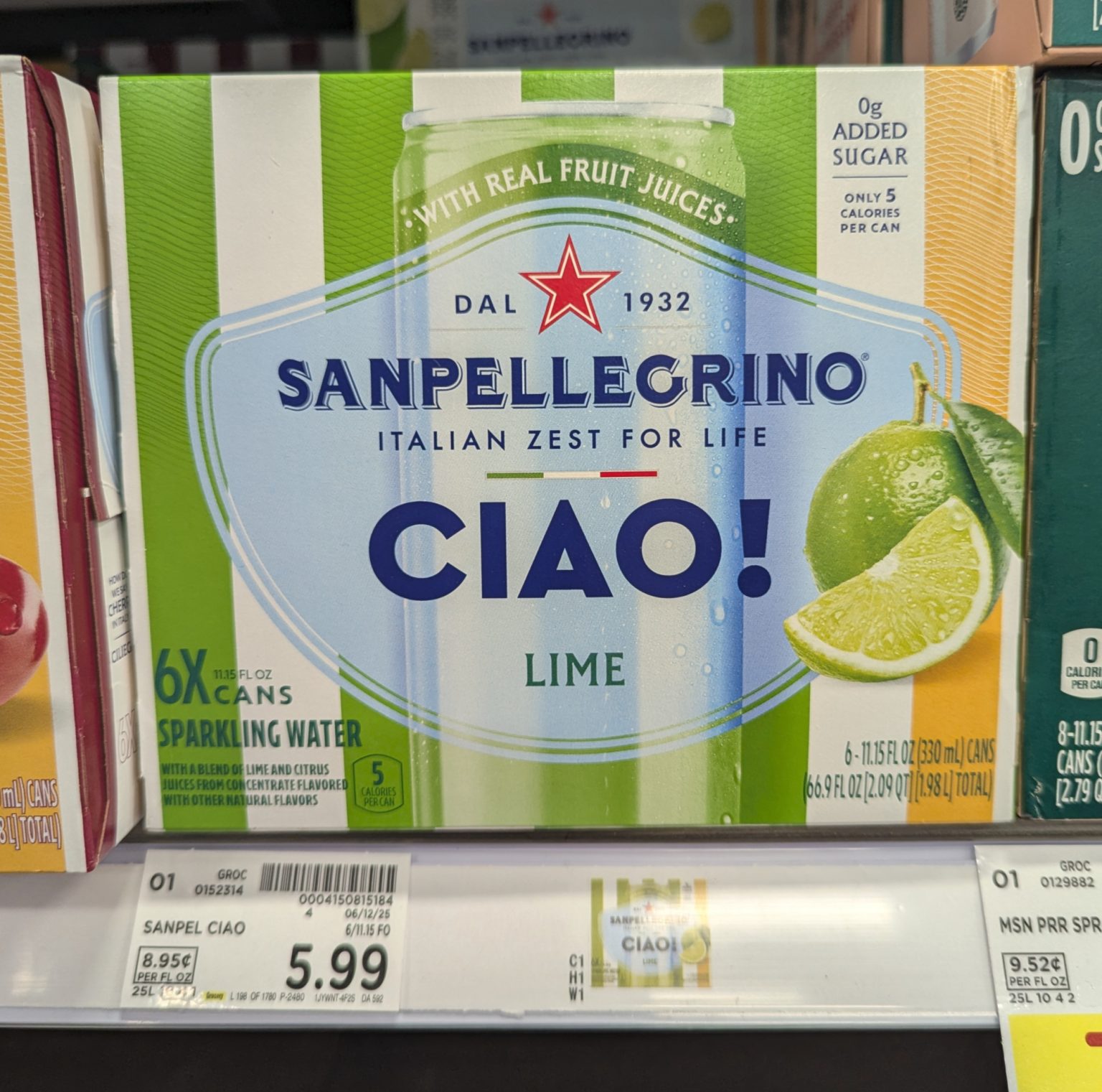 SanPellegrino Ciao Sparkling Water 6-Packs Just $3 At Kroger (Regular Price $5.99) - iHeartKroger