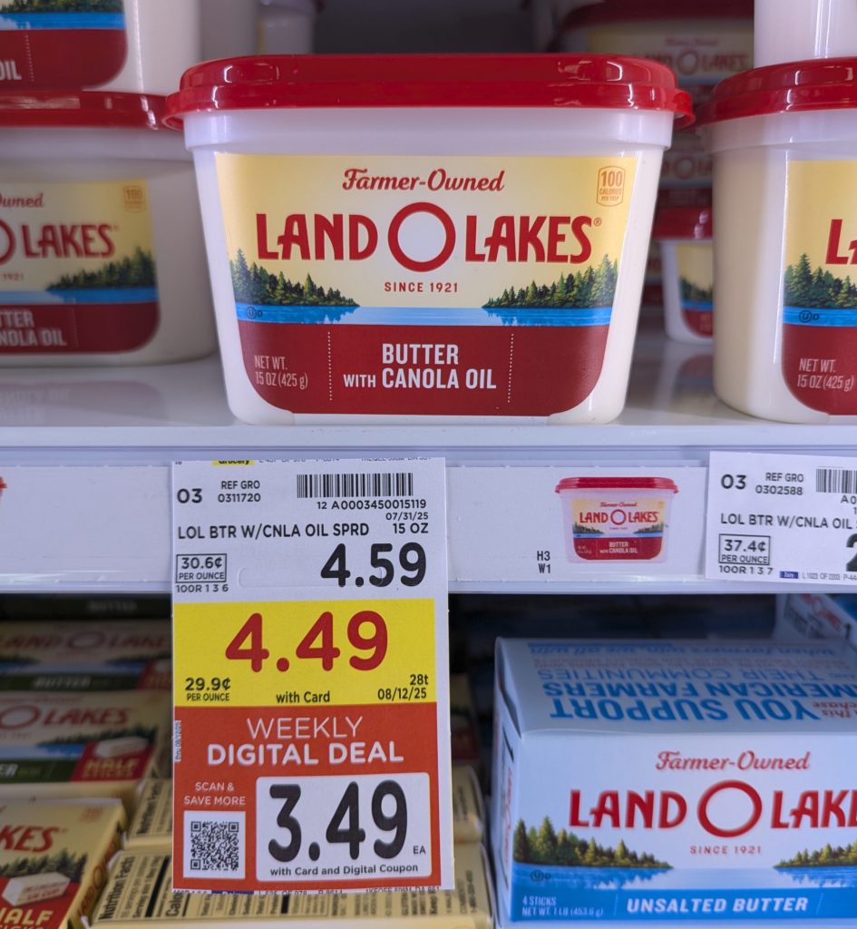Big Tubs Of Land O Lakes Spreadable Butter As Low As $3.49 At Kroger ...