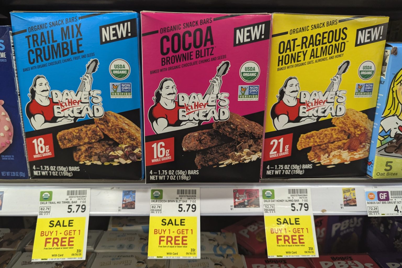 Get Boxes Of Dave’s Killer Bread Snack Bars As Low As $1.40 At Kroger ...