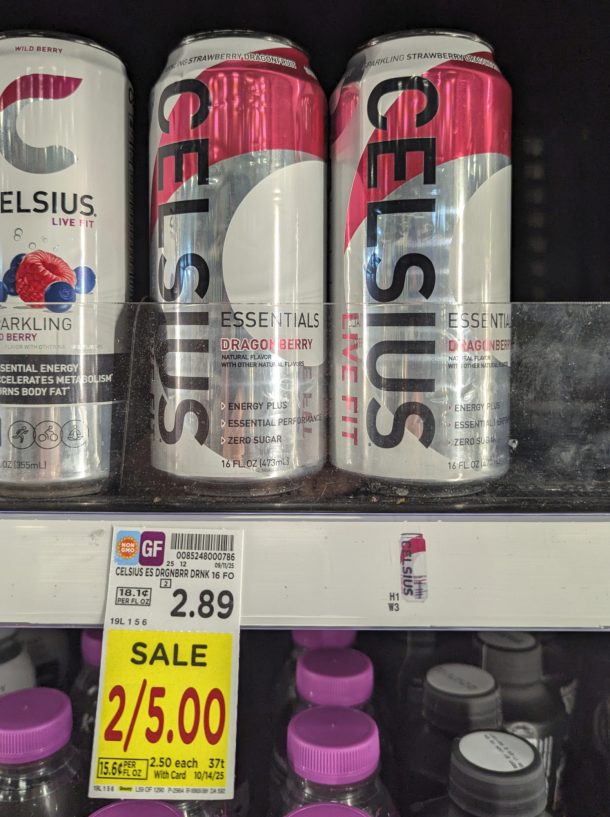 Celsius Essentials Energy Drinks As Low As $2 at Kroger - iHeartKroger