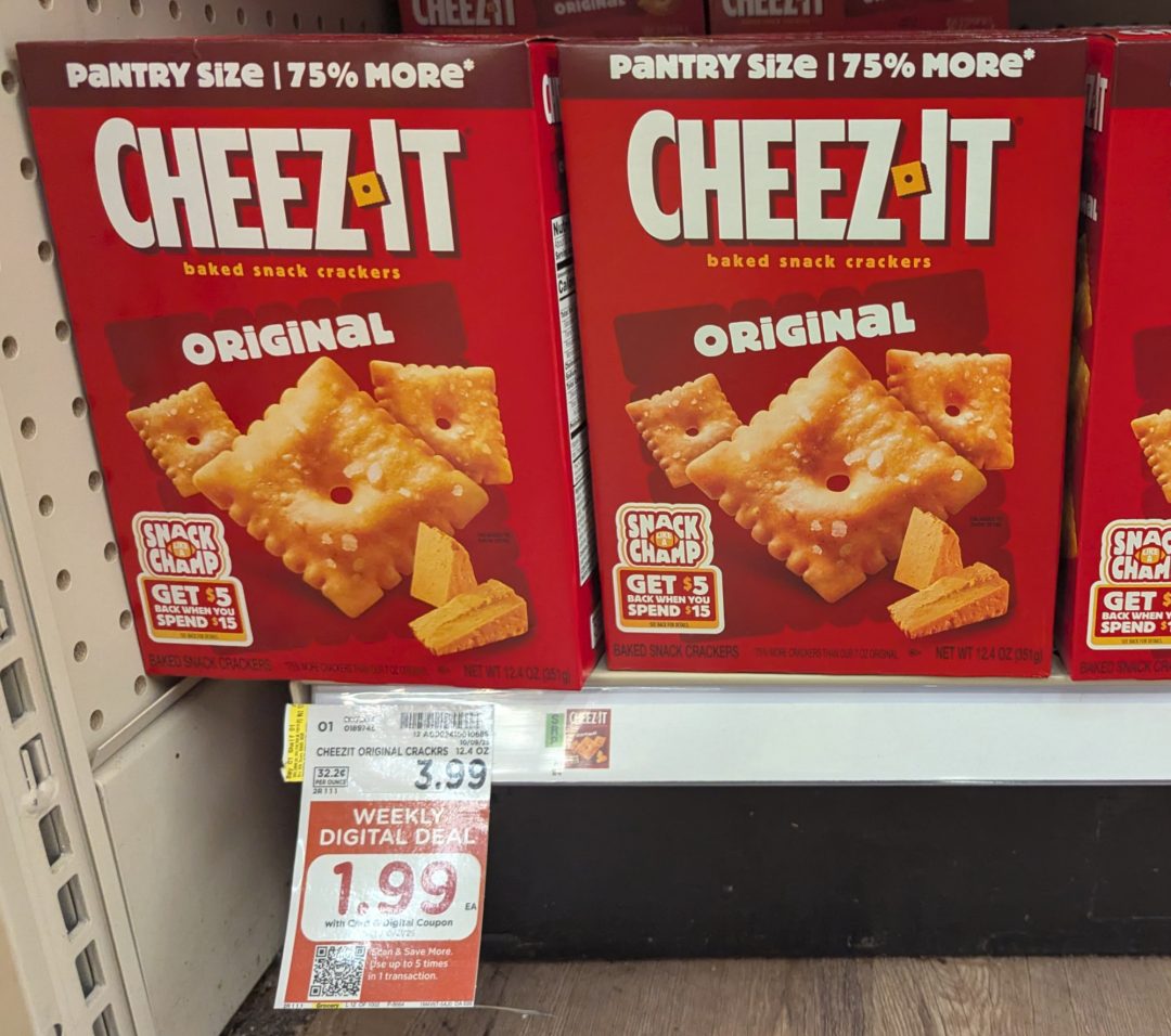 Cheez-It Crackers As Low As $1.99 At Kroger - iHeartKroger