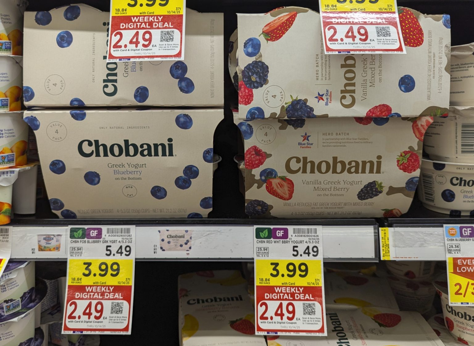 Chobani Greek Yogurt 4-Packs As Low As $2.49 At Kroger (62¢ Per Cup ...