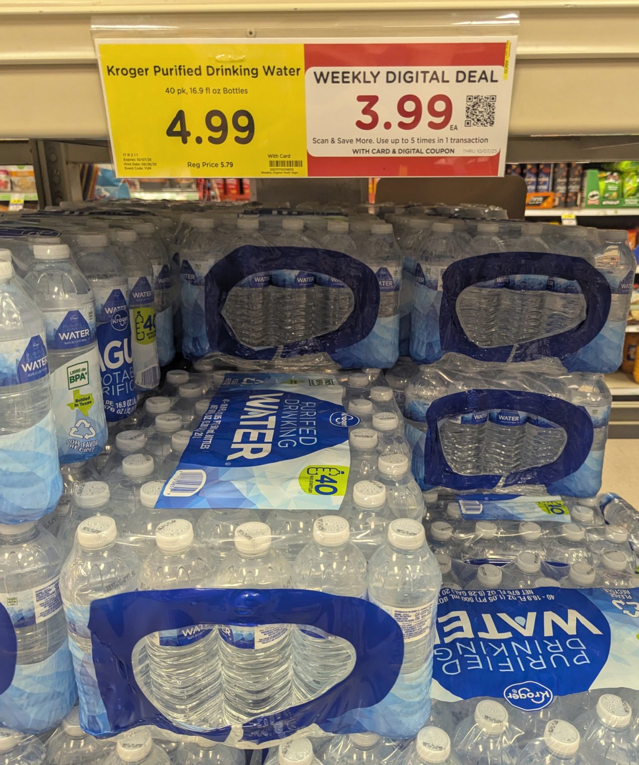 Kroger Water 40 Pack