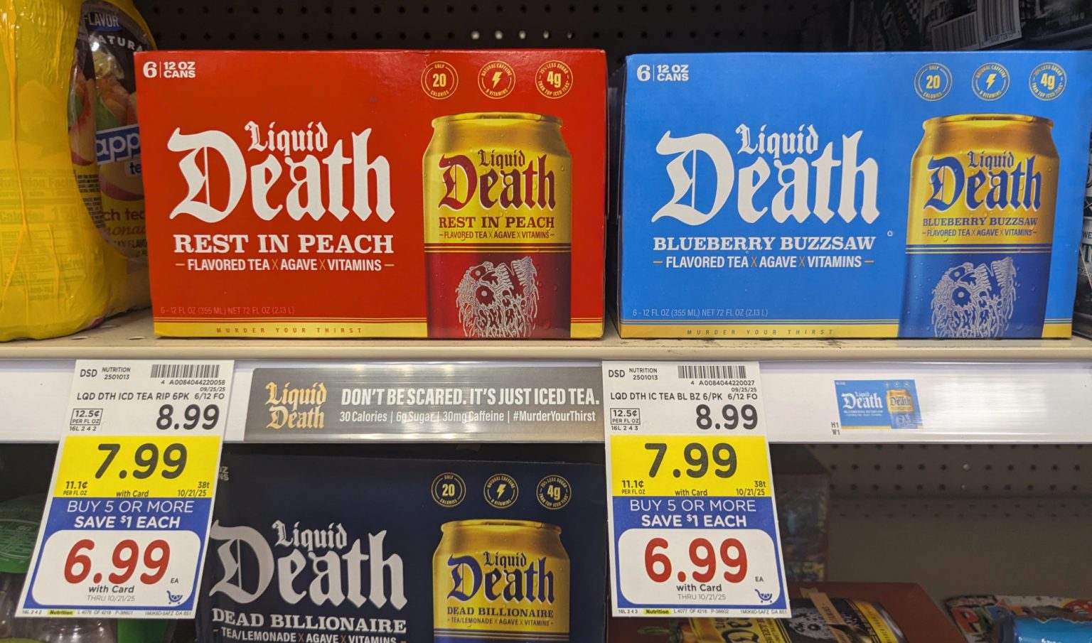 Liquid Death Iced Tea 6-Packs As Low As $6.44 At Kroger (Regular Price ...