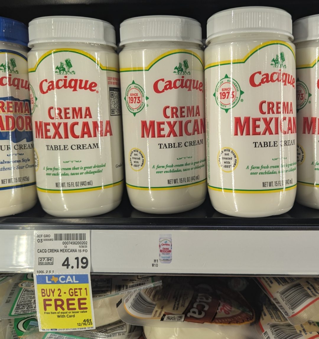 Cacique Crema Mexicana Table Cream Just $2.54 At Kroger - iHeartKroger