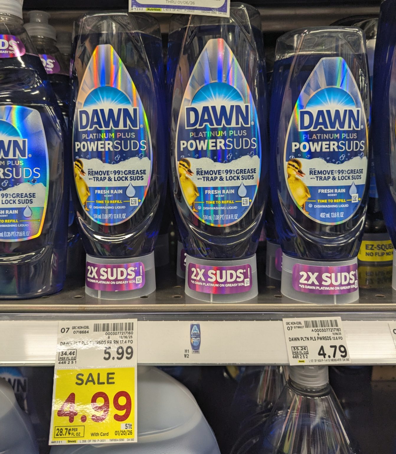 Dawn Platinum Plus PowerSuds Dishwashing Liquid Just $2.99 At Kroger ...