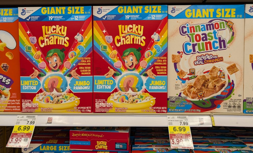 Giant Size Boxes Of General Mills Cereal Just $3.99 At Kroger ...